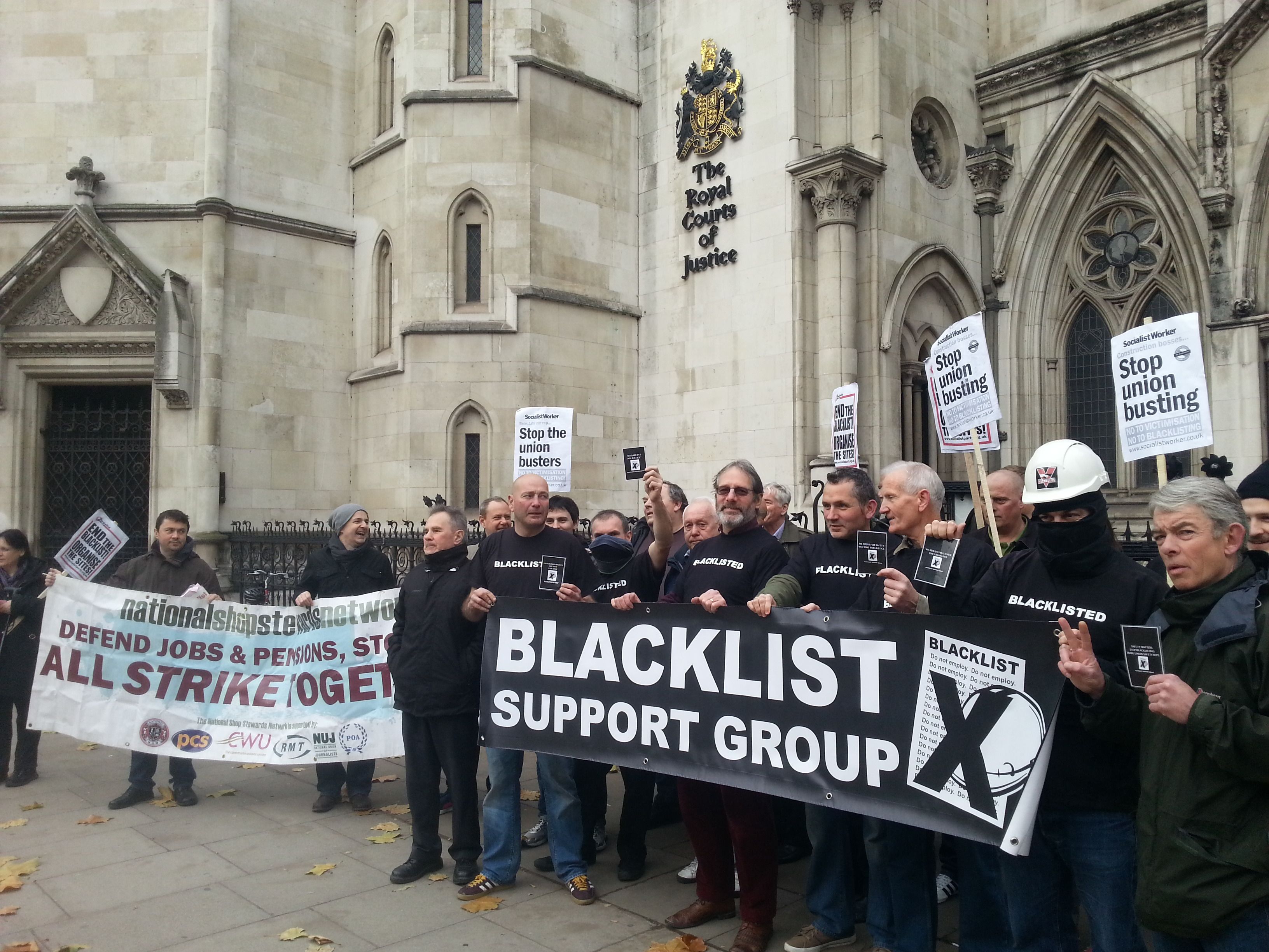 Blacklist companies in the dock - National Shop Stewards Network