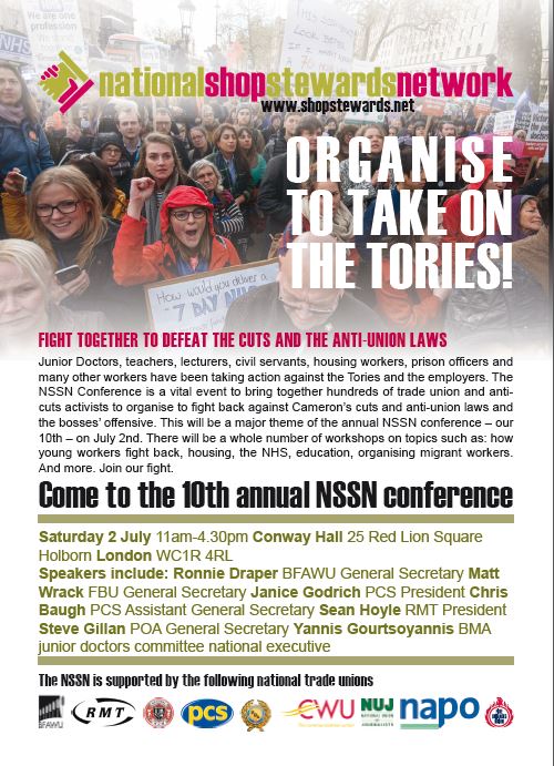 NSSN 293: Support the strikes! - National Shop Stewards Network