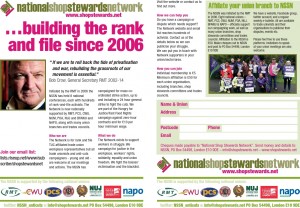 Join the NSSN leaflet - National Shop Stewards Network